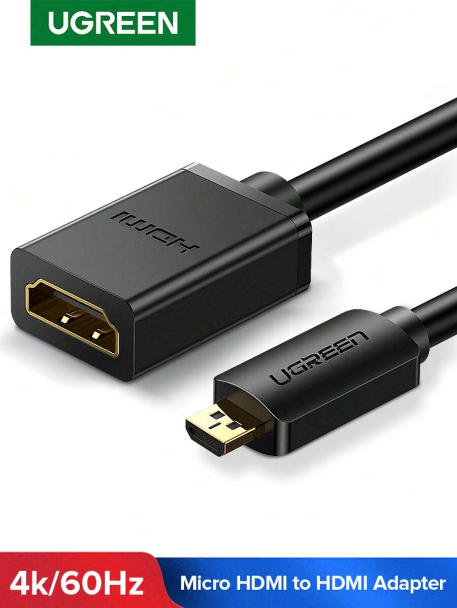 UGREEN 22cm Micro HDMI To HDMI Female Cable For GoPro Hero 6 Hero 5 ...