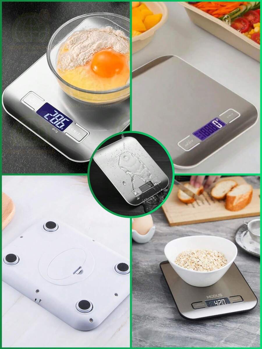 Balança De Pesar Alimentos Digital Dieta Fitness e Nutrição Portátil Em ...