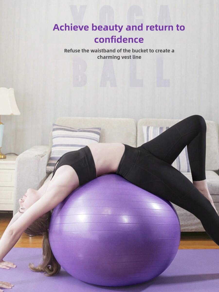 25.5-Inch Explosion-Proof Stable Exercise Yoga Ball, Weighing 300 Pounds, Stable Swiss Ball With ...