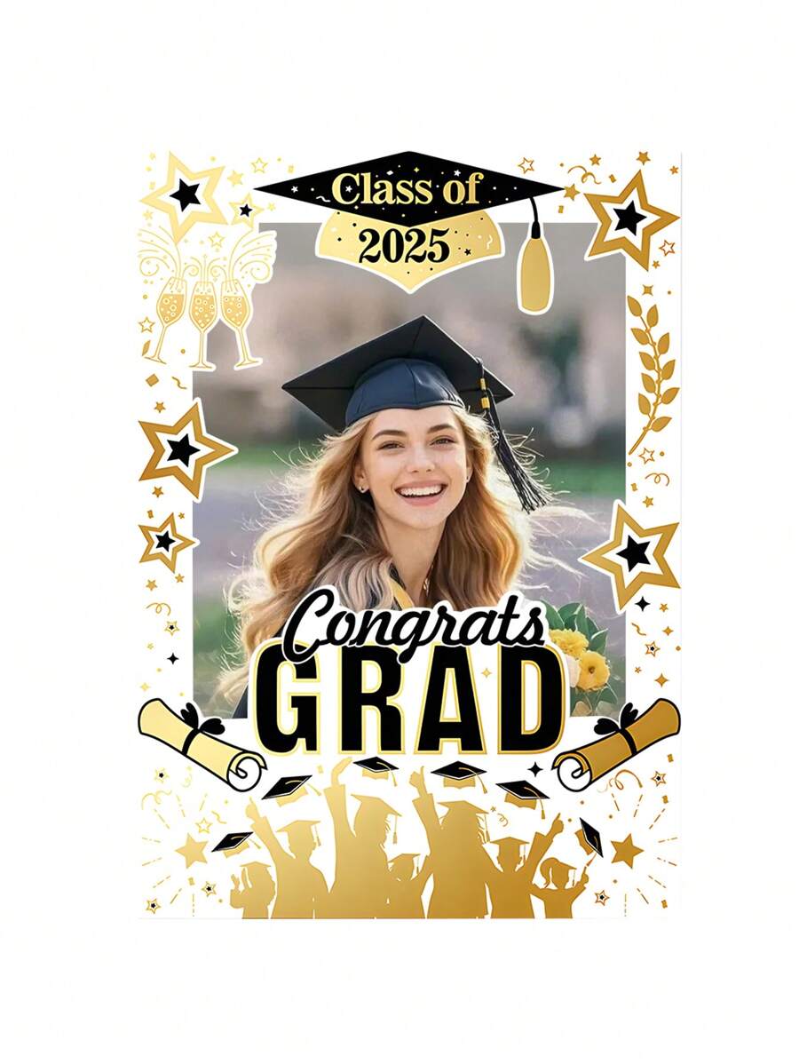 Class Of 2025 Graduation Photo Booth Props Banner Set, Class Of 2025 ...