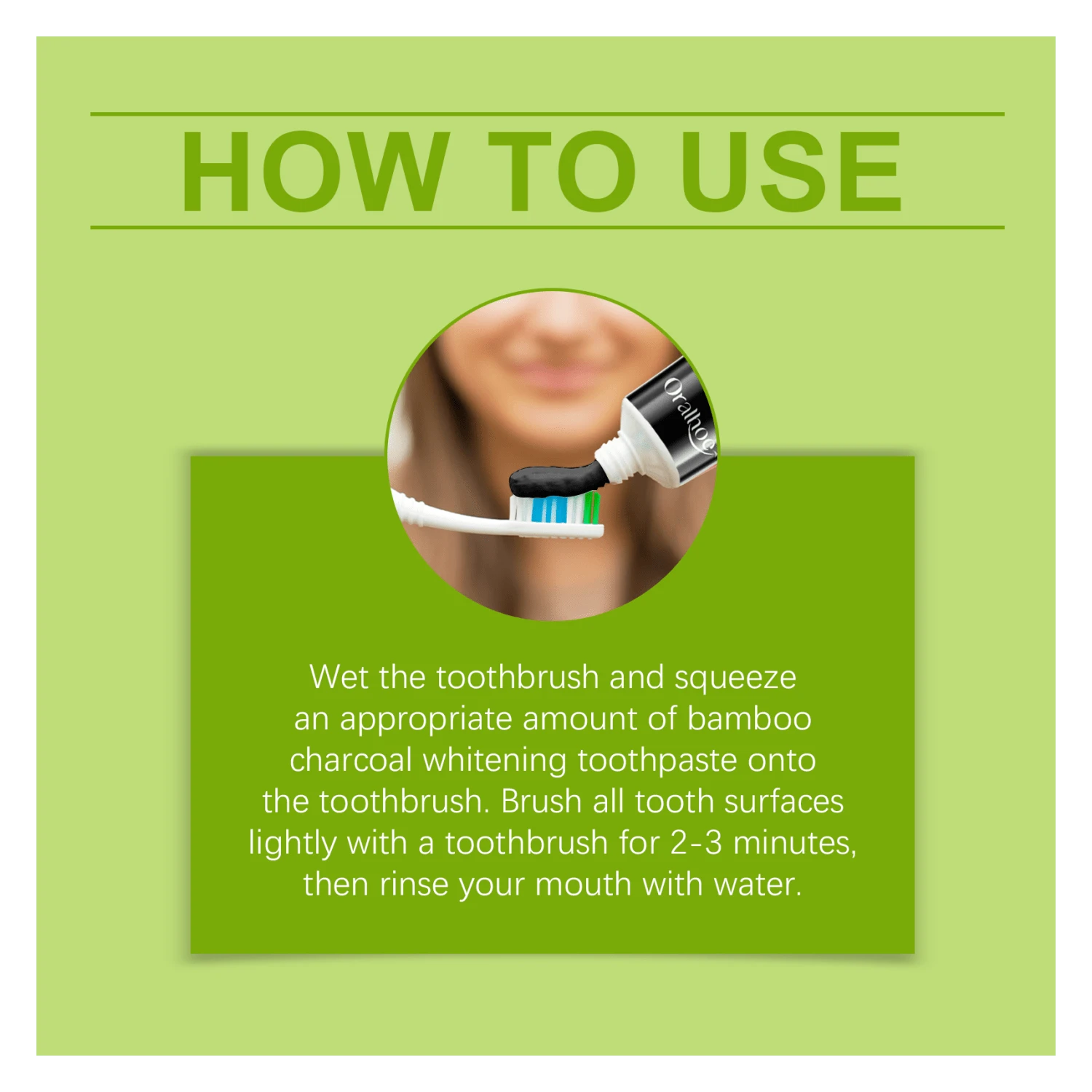 Bamboo Charcoal Toothpaste Freshen Breath, Brightening Teeth And ...