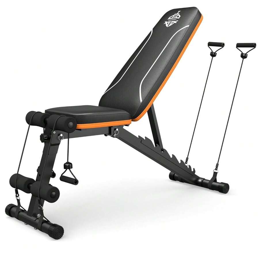 Sportsroyals Workout Bench, Adjustable Weight Bench For Home Gym ...