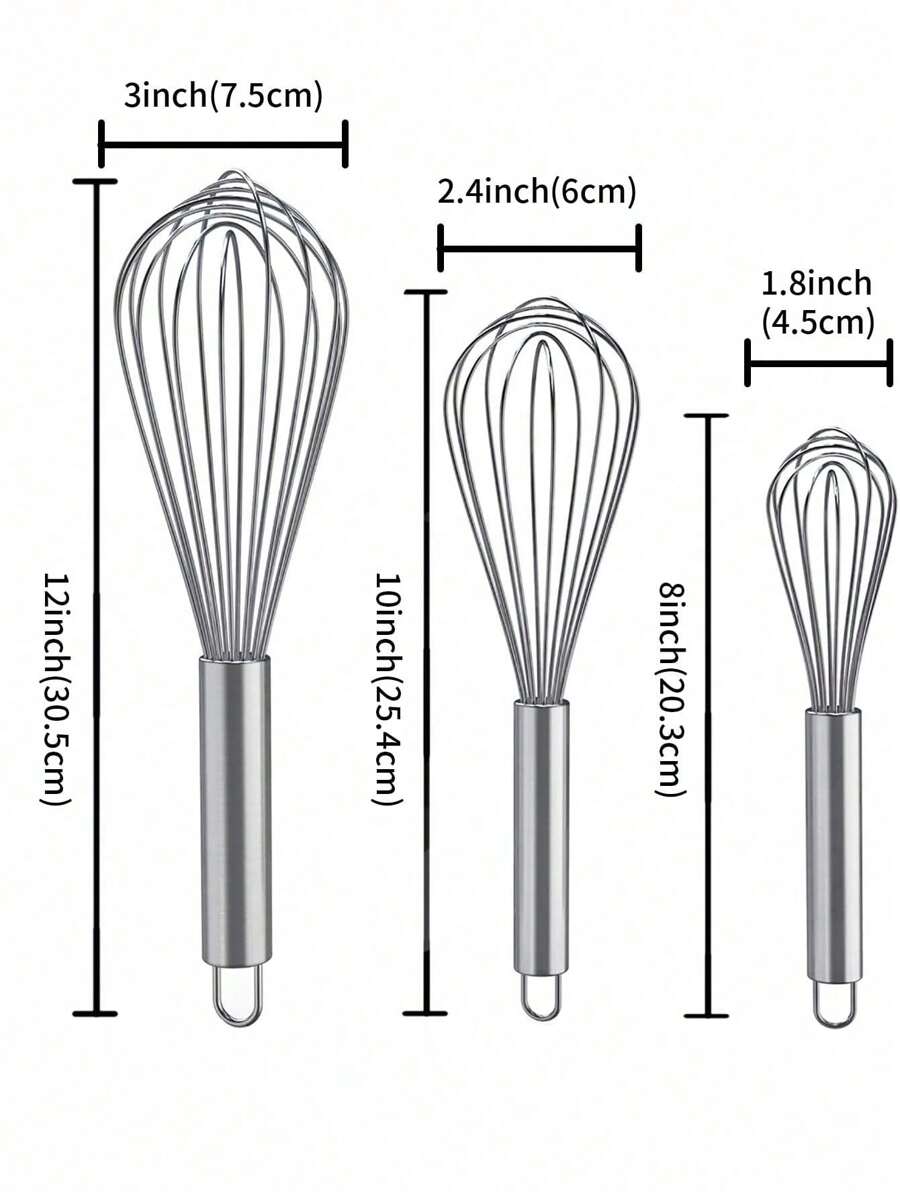 Whisks For Cooking, Stainless Steel Whisk For Blending, Whisking ...