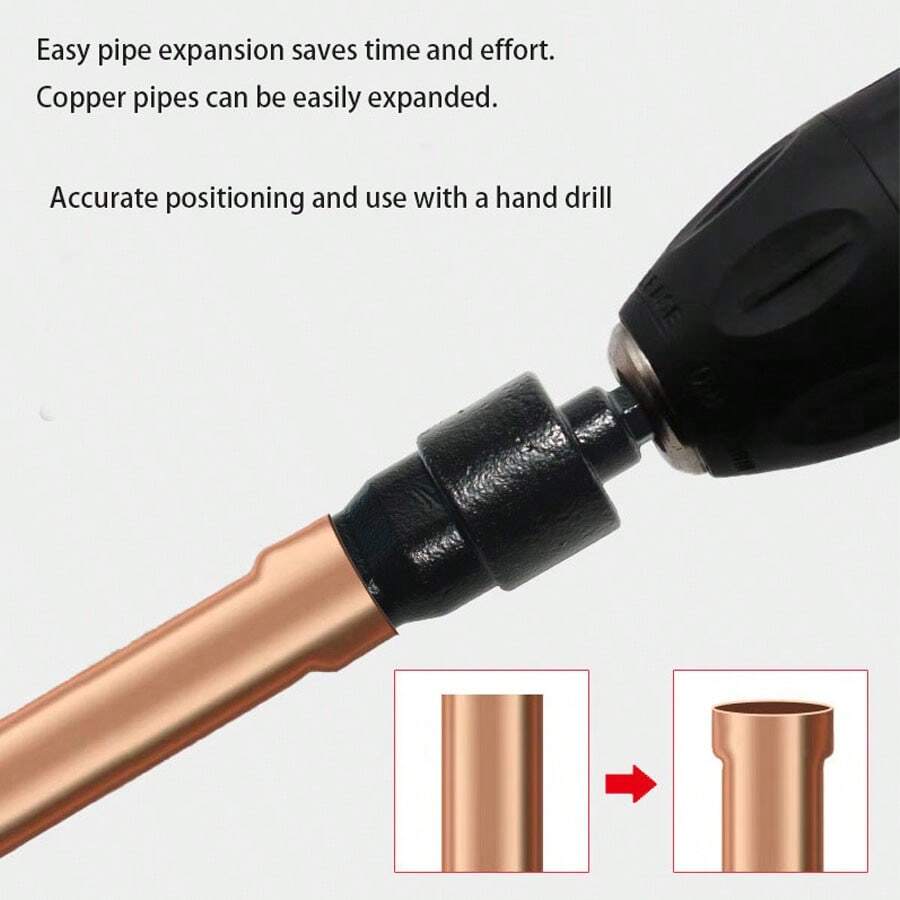 Copper Pipe Expander Flaring Tool, 6-In-1 Copper Pipe Expansion Reamer ...