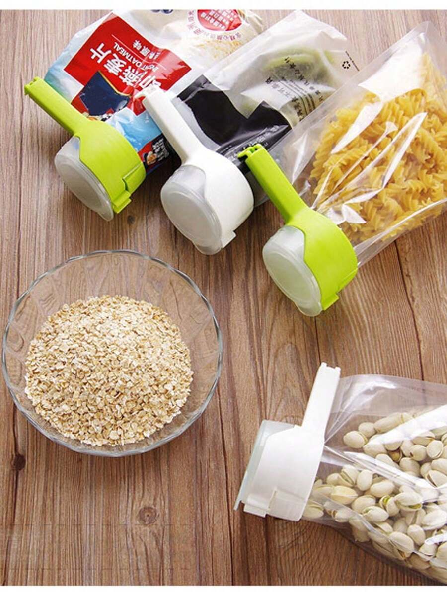 Food Sealing Clips, Airtight Sealer Clips For Oatmeal, Snack Bags, Leak ...
