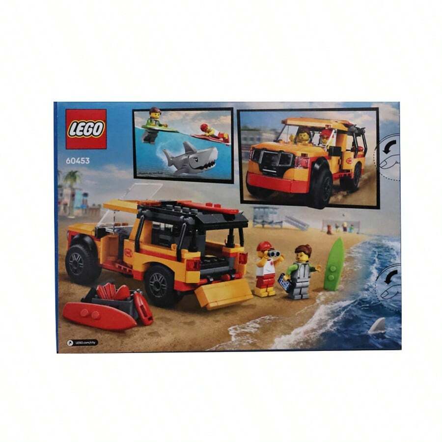 LEGO 60453 Beach Rescue Car City Series 2025 New Children's Educational ...