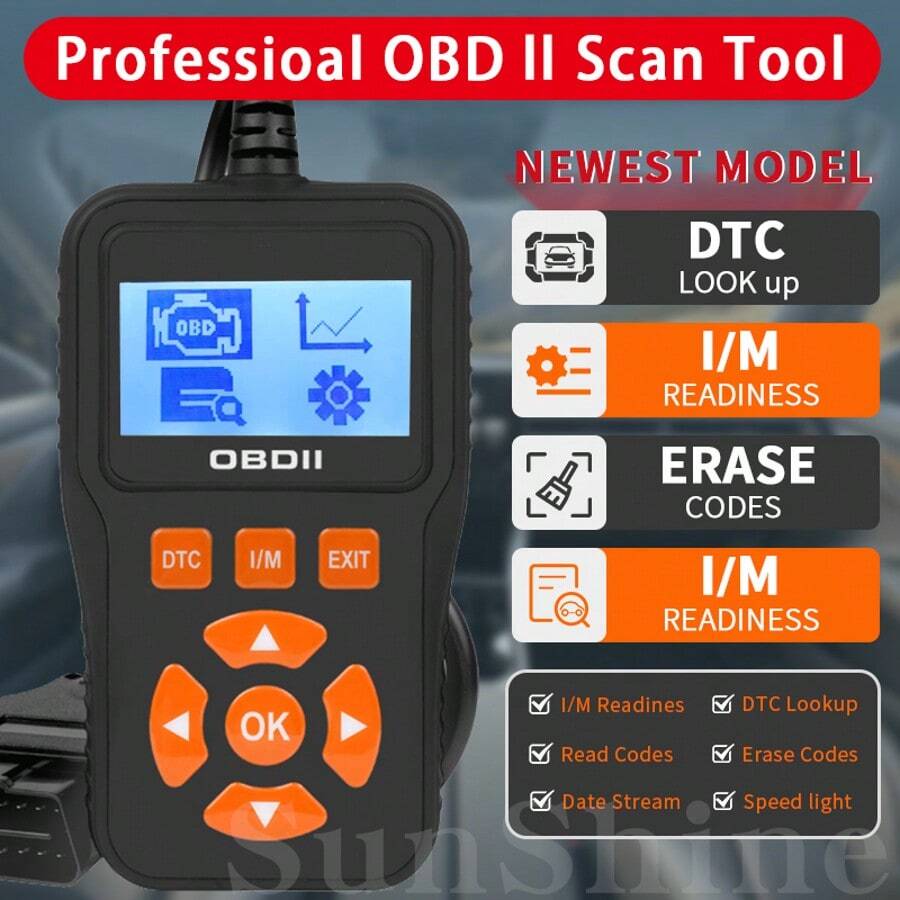 Escáner de diagnóstico automotriz OBD2 - Lector de códigos de falla de motor avanzado ...