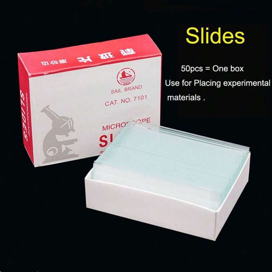 Blank Microscope Slides And Square Cover Glass For For Optical ...