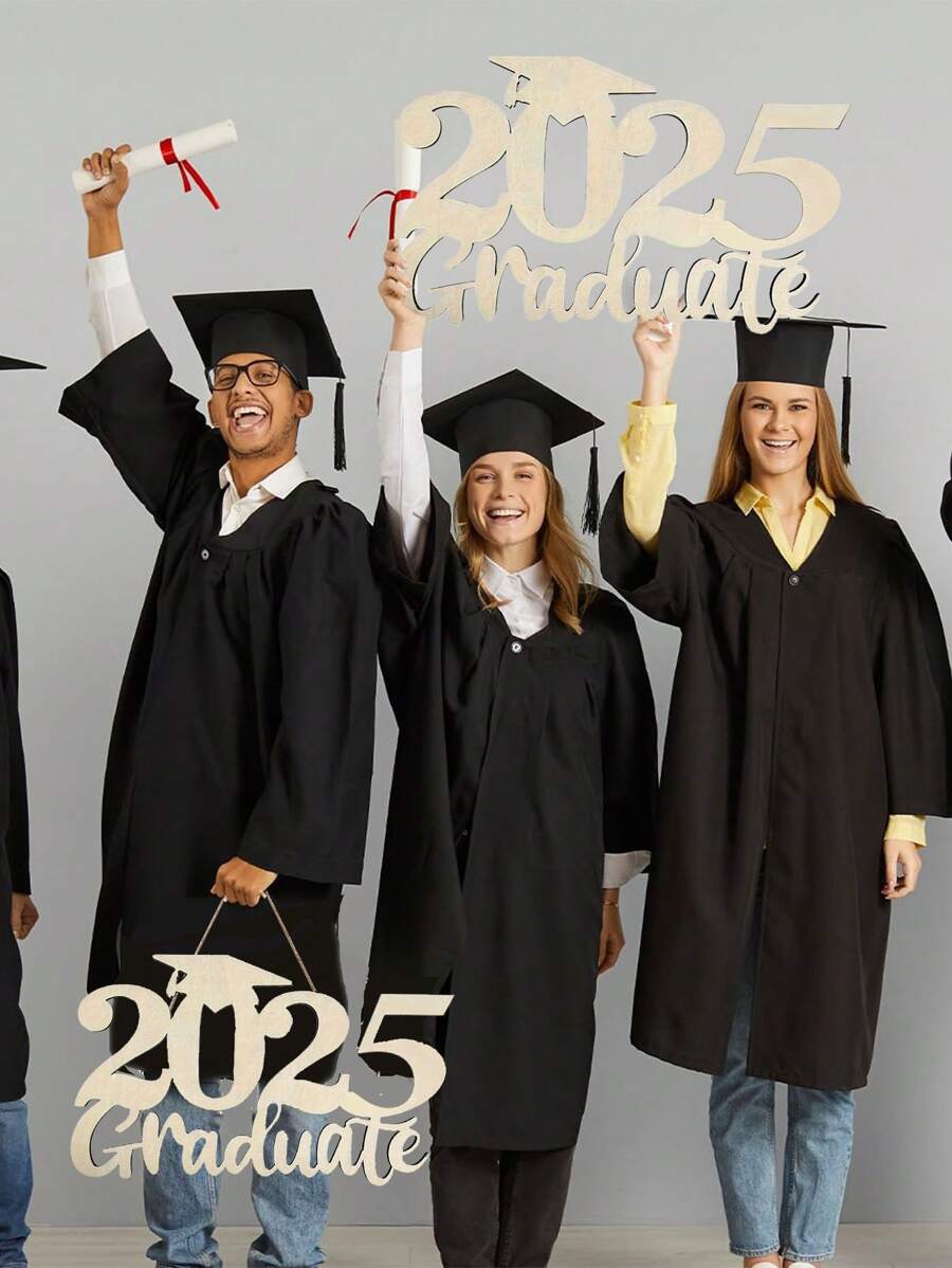 Class Of 2025 Wooden Logo Graduation Decorations 2025 Wooden Logo ...