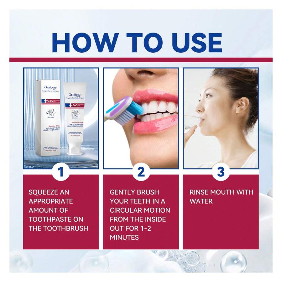 Anti-Cavity Gum Health Toothpaste, Clean Teeth Yellow Stains And Tartar ...