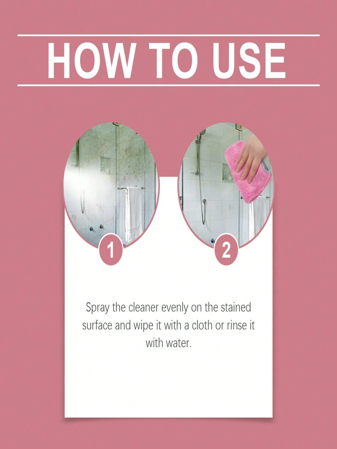 Bathroom Stain Remover - Bathroom Glass Door, Bathtub, Tile Dirt ...