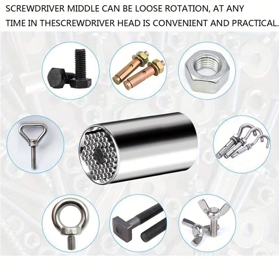 Universal Torque Wrench 7-19mm Hex Multi-Function Socket Tool Set ...