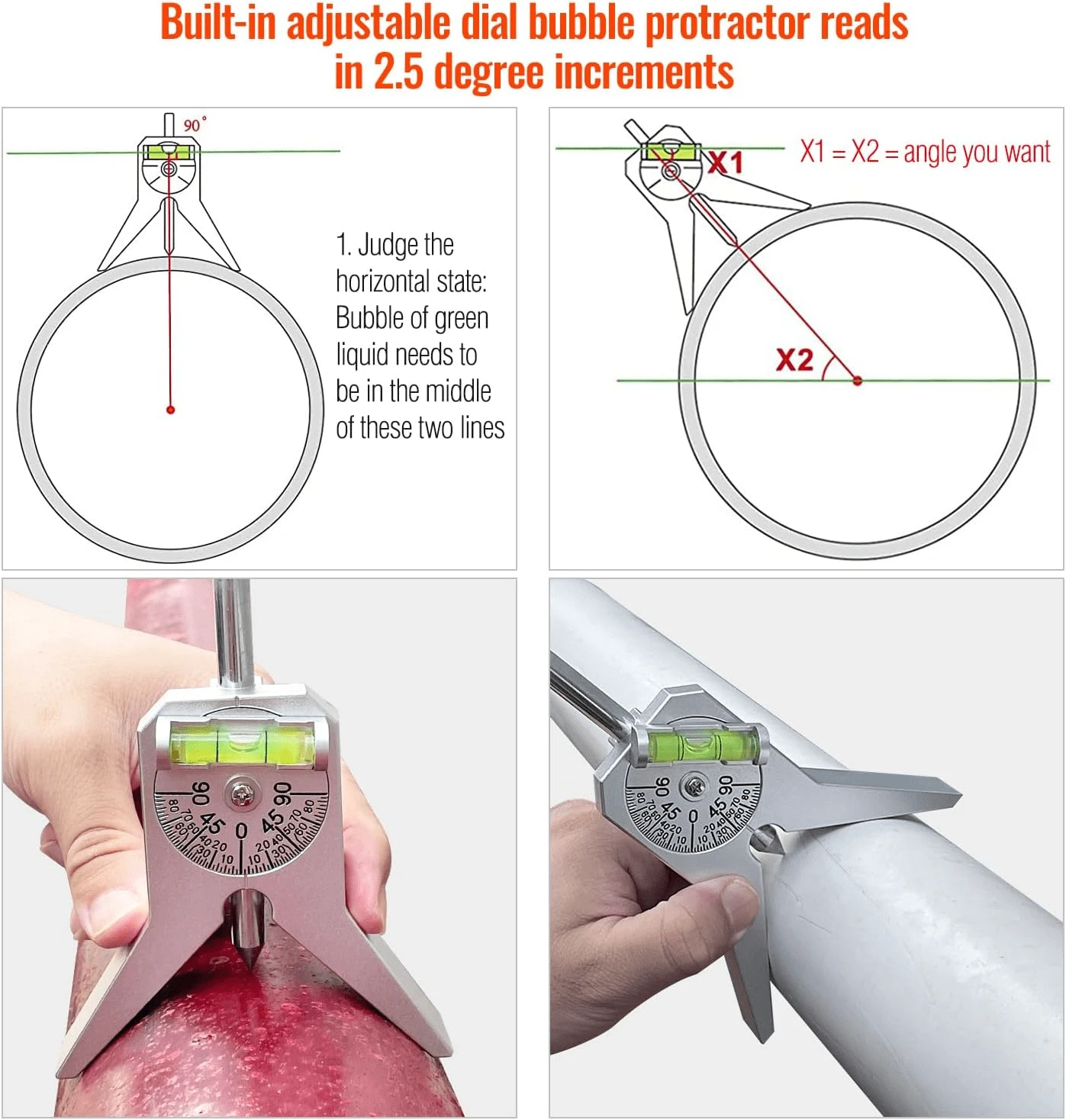 Manual Tube Marker Centering Tool Safety Pipe Center Finder Y-Type 4 ...