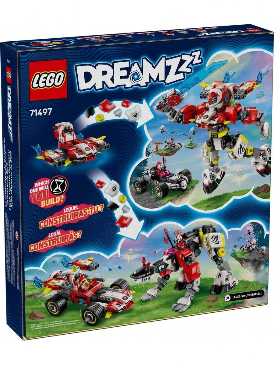 LEGO 71497 Koi 's Tiger Mecha ו- Zero High Speed Racing 2025 אבני בניין ...