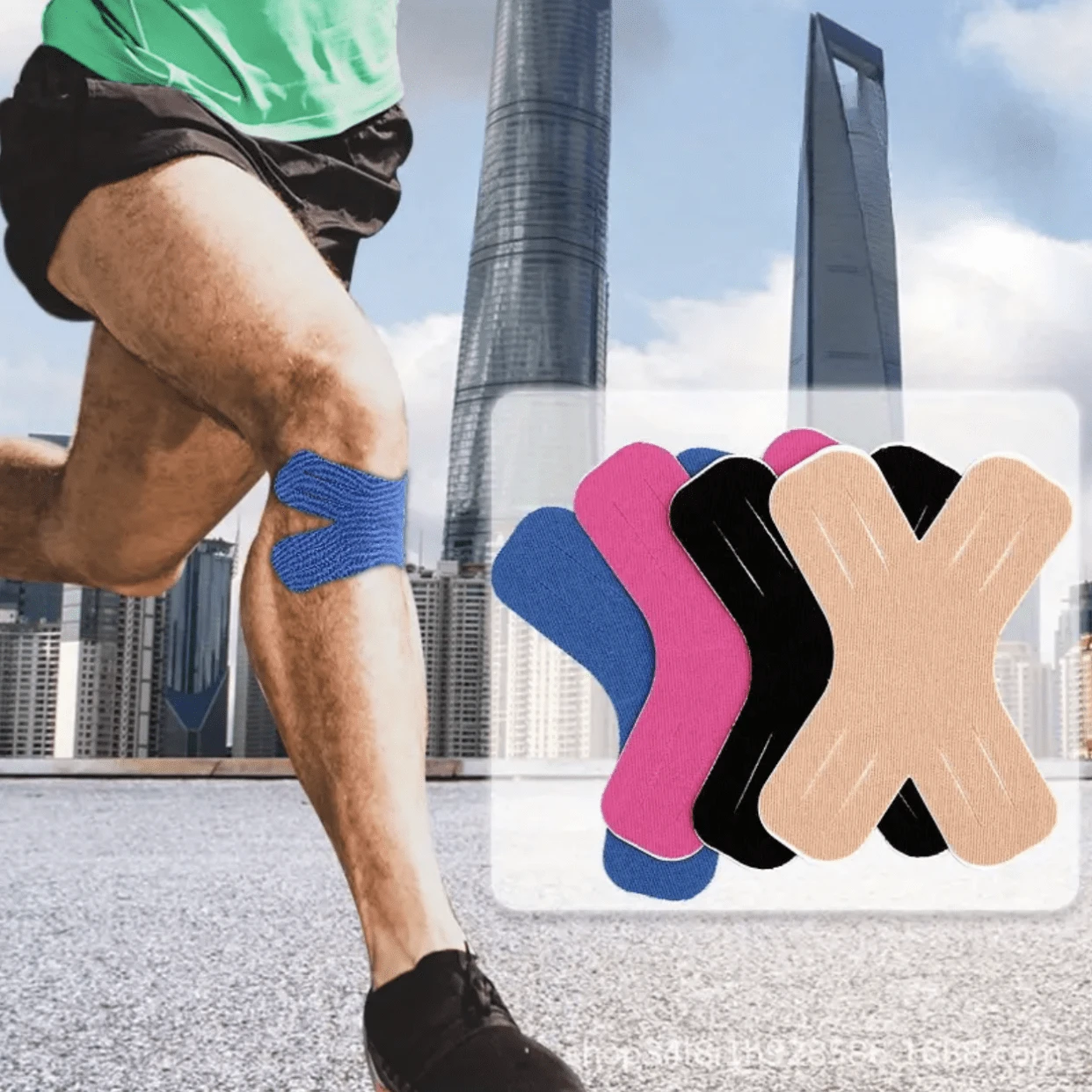 8pcs/4pcs Random Color Elastic Sports Kinesiology Tape, Muscle Tape For ...