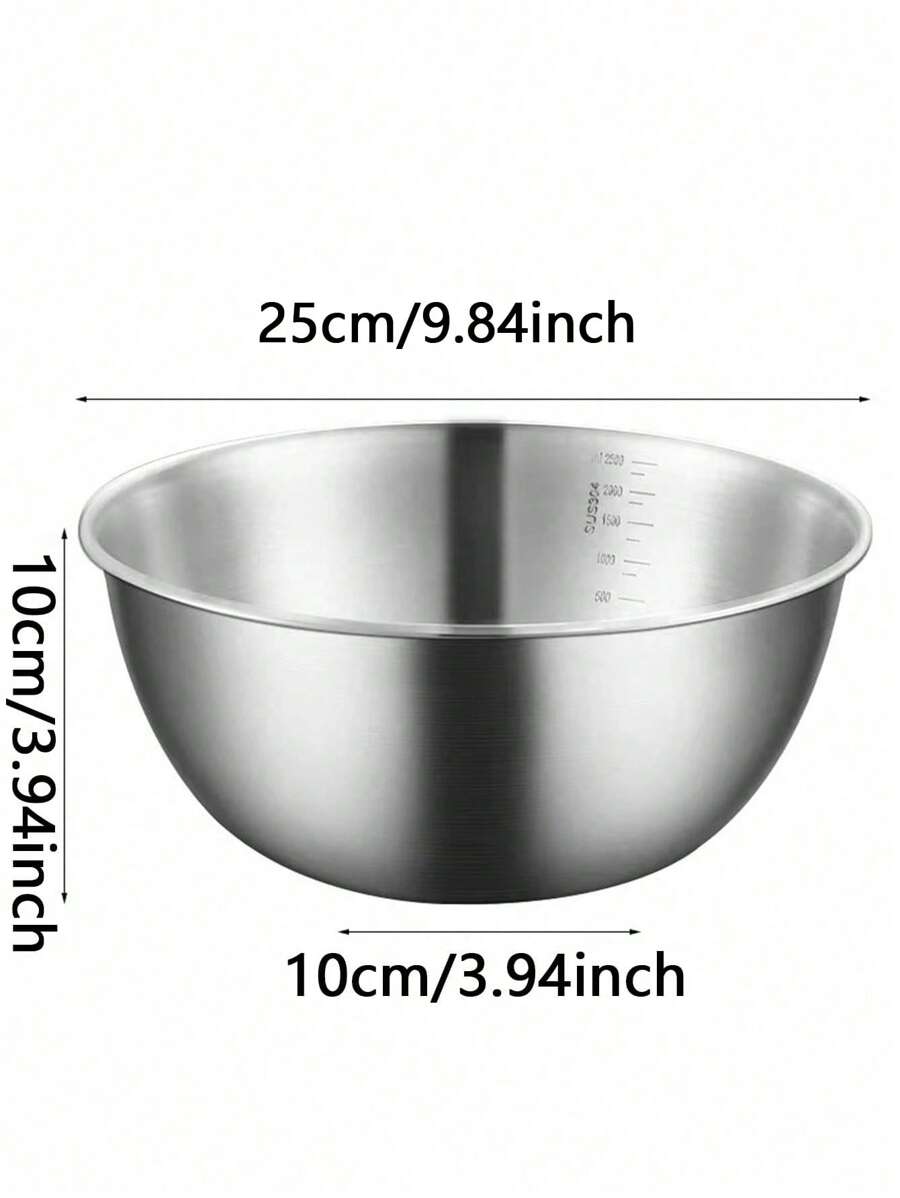 1/2 pieza(s) Juego de 3 tazones para ensalada de acero inoxidable ...