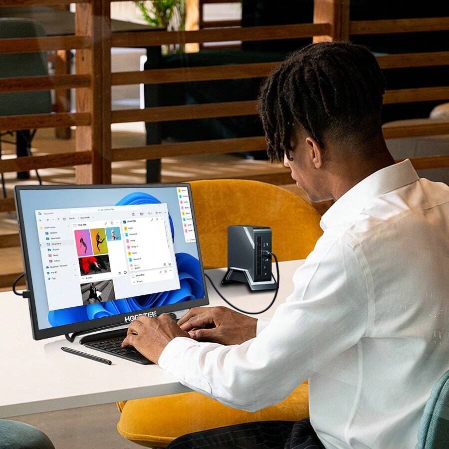 Monitor portátil HGFRTEE de 10,5 pulgadas, pantalla IPS FHD de 1920 x ...