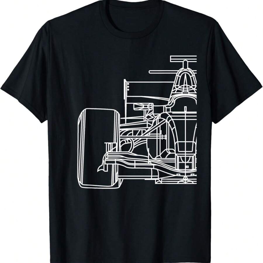 Formula Racecar Schematic Race Car Drr Formula Racing T-Shirt ...