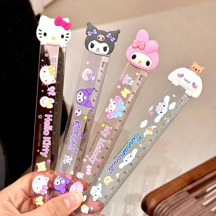 Sanrio 1-Piece Sanrio Character Ruler: Cute 5.91-Inch Plastic Ruler ...
