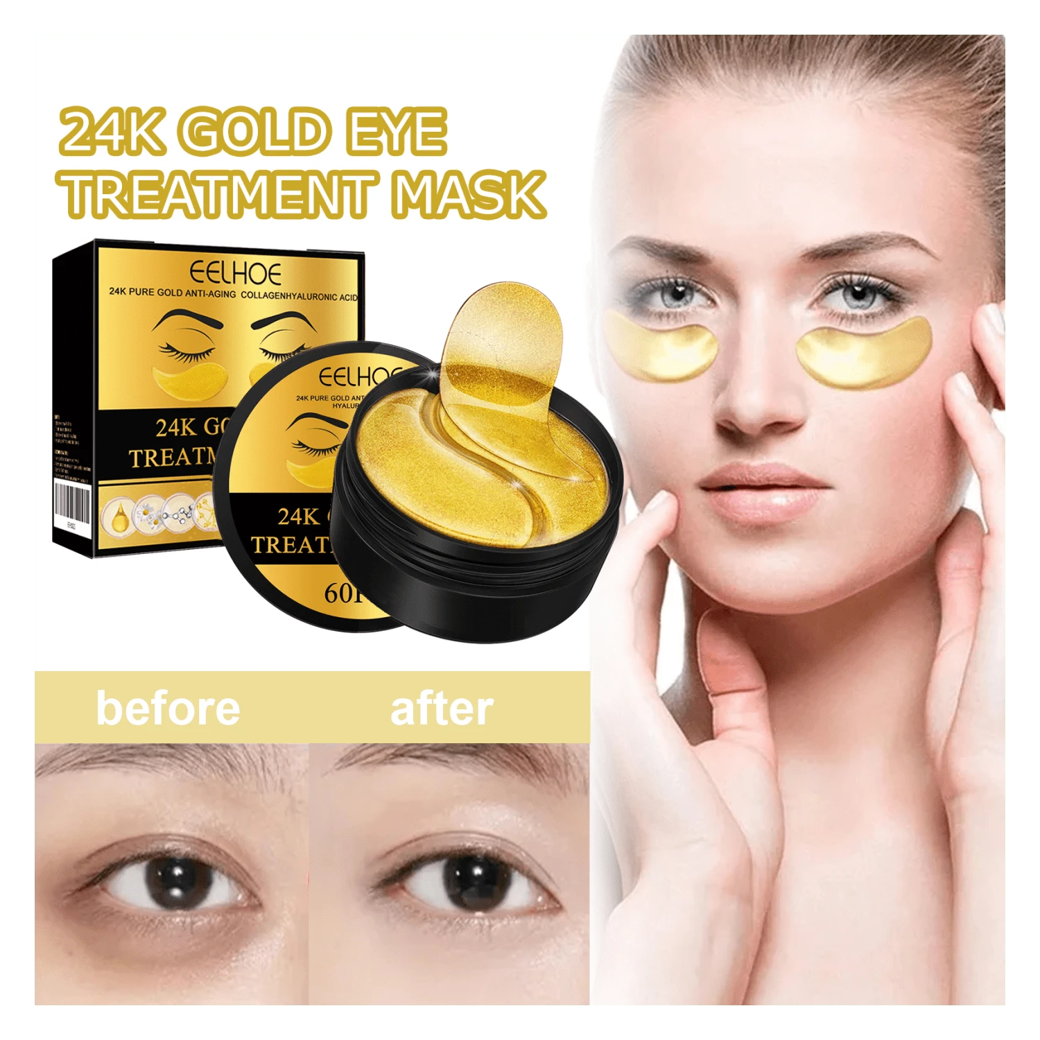 Eye Mask Gently Hydrates And Moisturizes Skin Around Eyes Soft Lifting ...