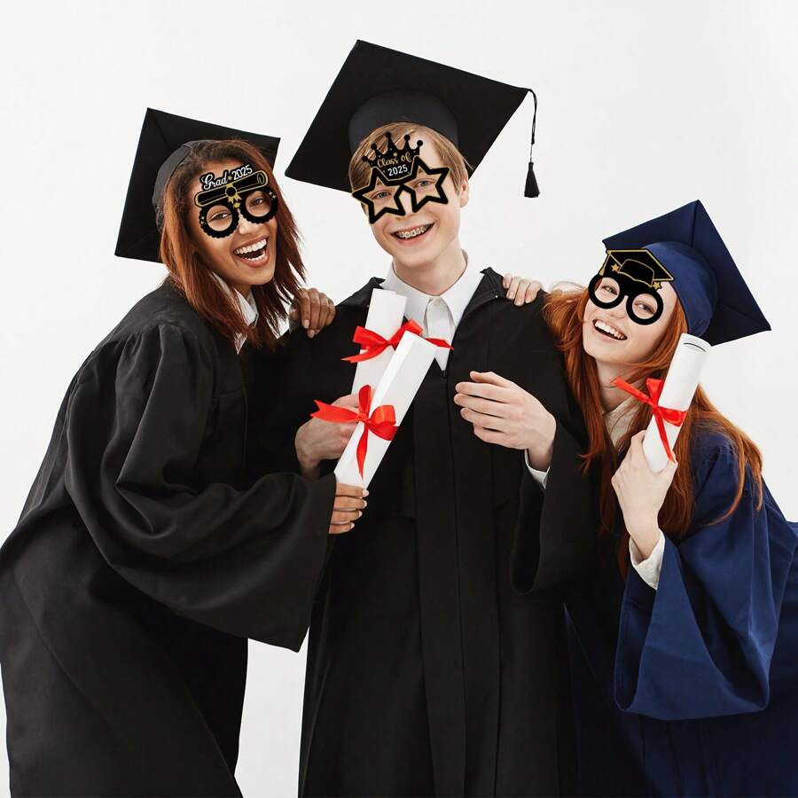 2025 Graduation Prom Mask Photo Booth Props Class Of 2025 Grad ...