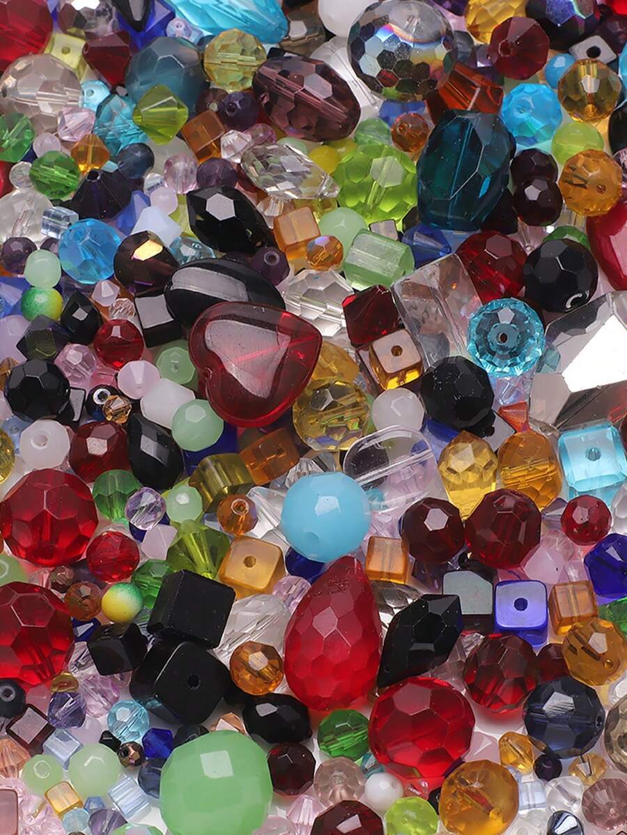 1 Pack 45g Random Colored Glass Beads For DIY Jewelry Making, Necklace ...