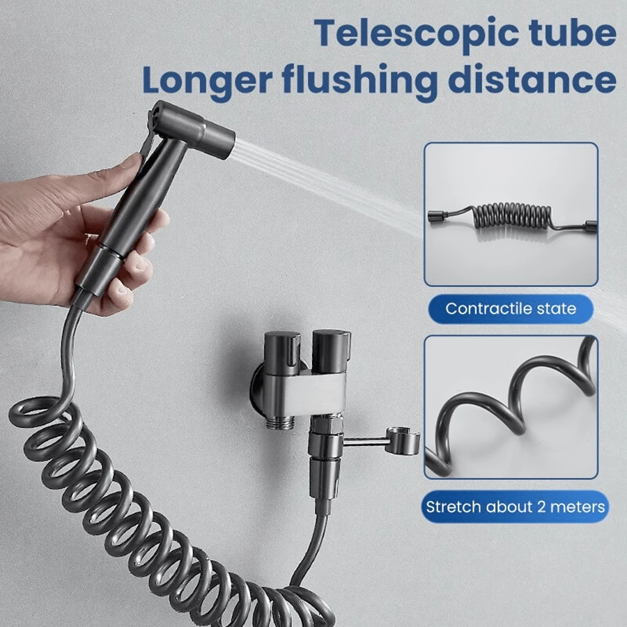 Stainless Stell Toilet Bidet Sprayer Handheld Bidet Shattaf Set Women ...