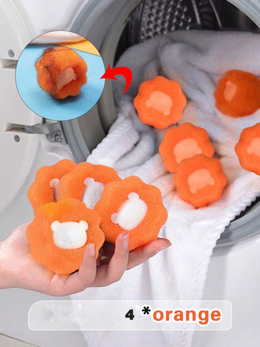 4pcs Washing Machine Lint Balls And Lint Remover Balls For Spotless ...