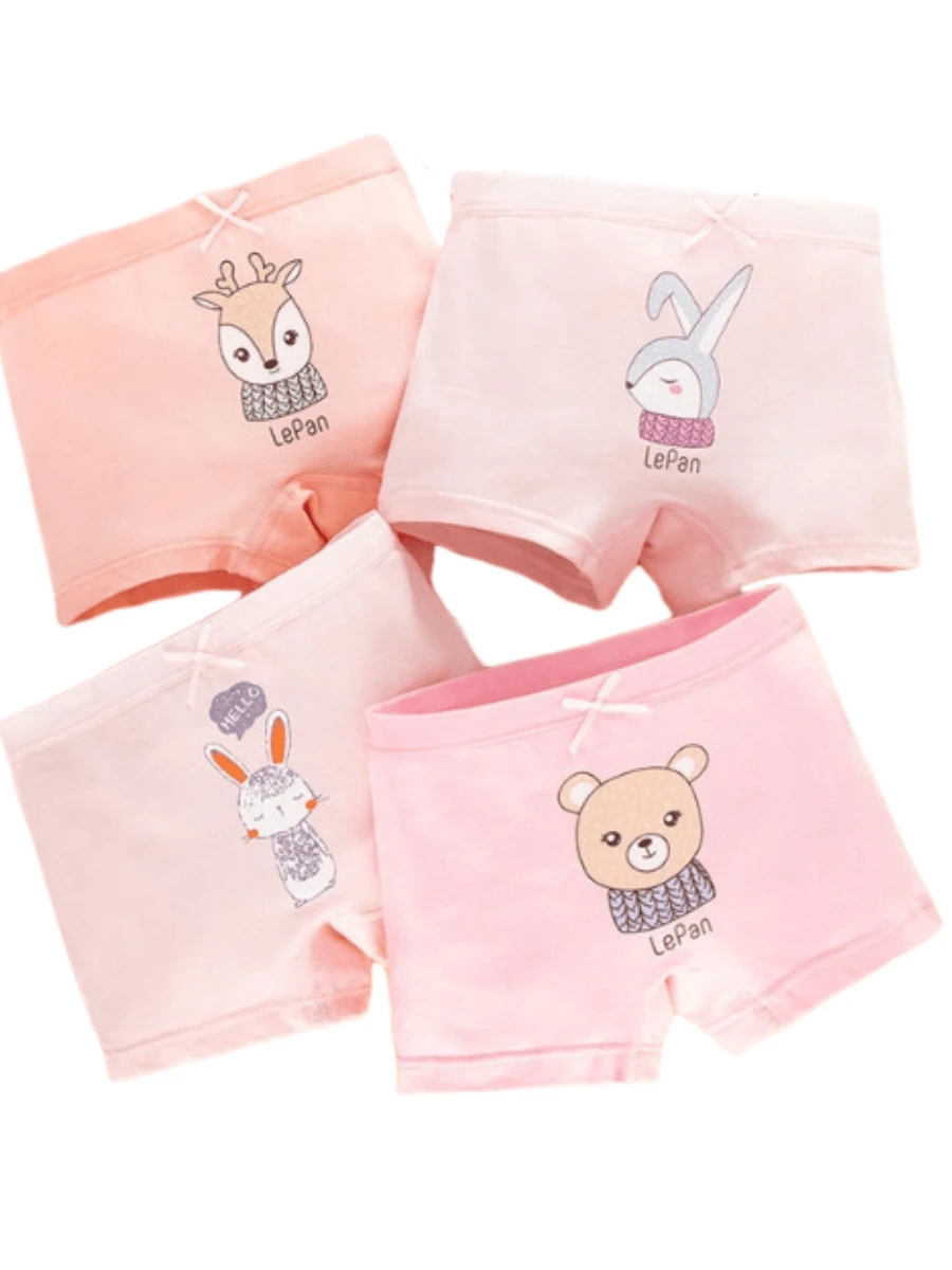 Kit 6 Calcinhas Modelo Boxer Infantil De Algodão Para Meninas e Moças ...