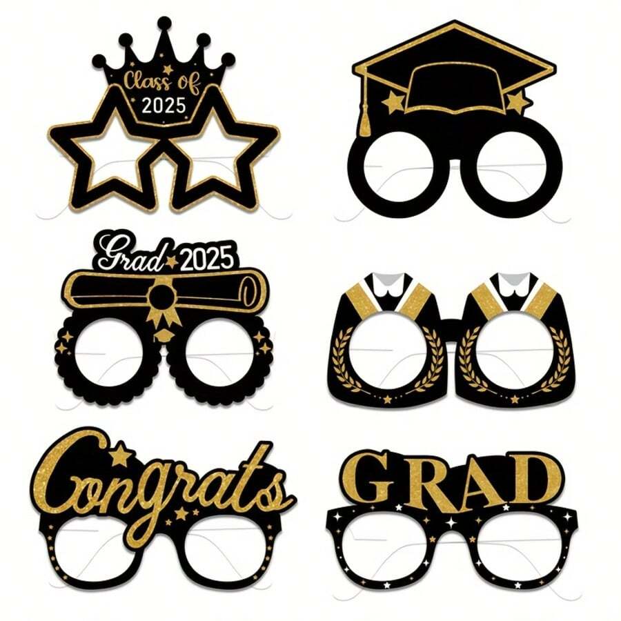 2025 Graduation Prom Mask Photo Booth Props Class Of 2025 Grad ...