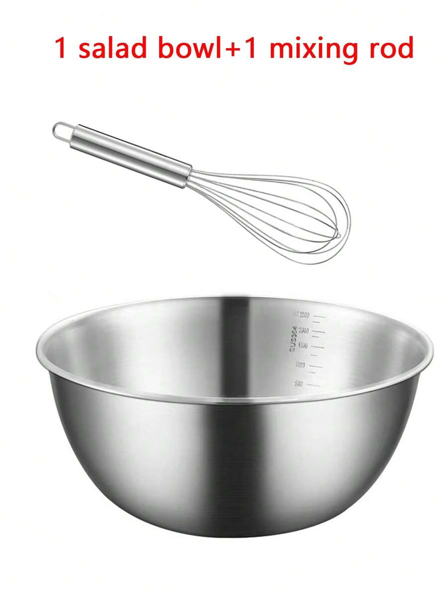 1/2 pieza(s) Juego de 3 tazones para ensalada de acero inoxidable ...