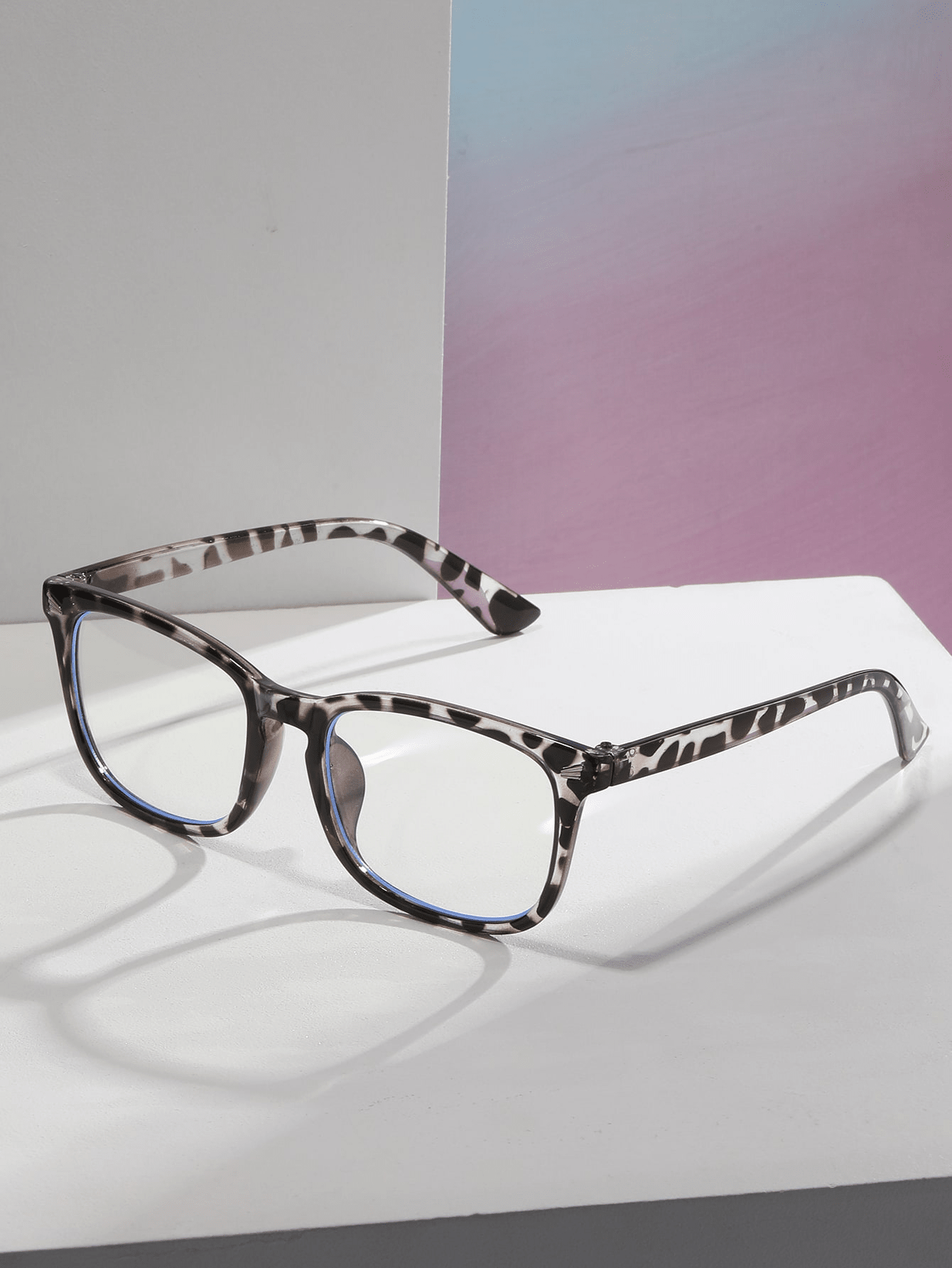 1PC Women's Square Plastic Fashion Flat Light Eyeglasses Frames for ...