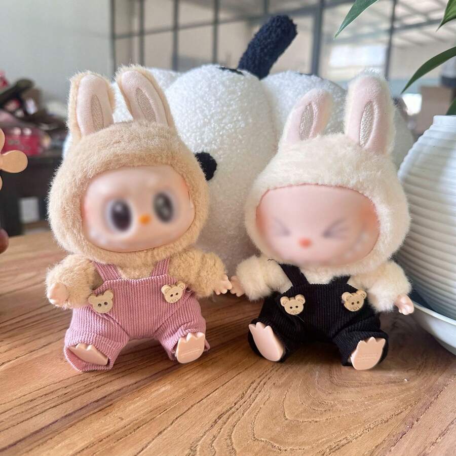 POPMART1pc(Clothes Only)17cm 2nd Gen Blind Box Labubu Outfit, Overall ...