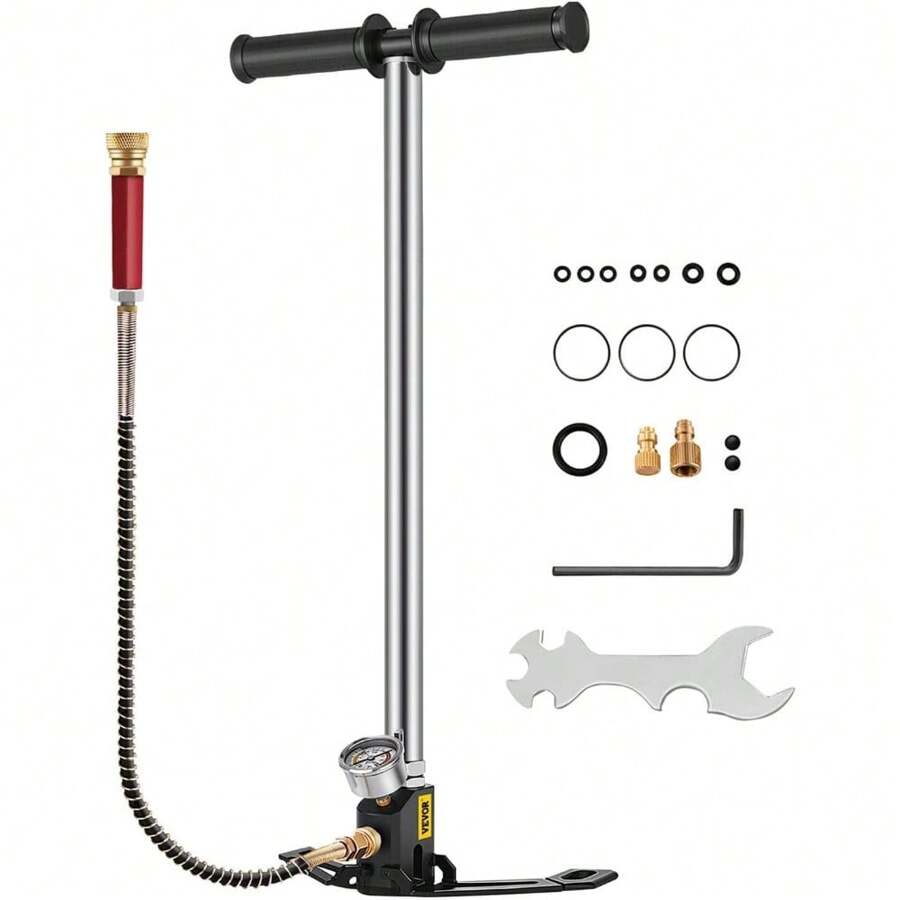 Airgun PCP Pump 4500PSI High Pressure Hand Pump 3 Stage Pump Chamber ...