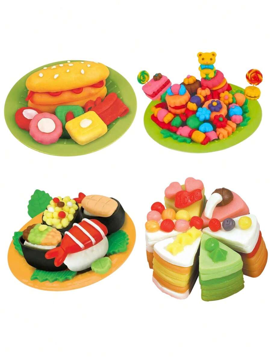 Fun Food Modeling Clay KIT Clay With Molds Modeling Clay Cake Sushi ...