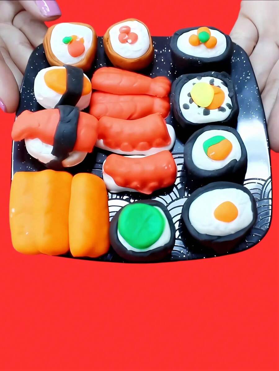 Fun Food Modeling Clay KIT Clay With Molds Modeling Clay Cake Sushi ...