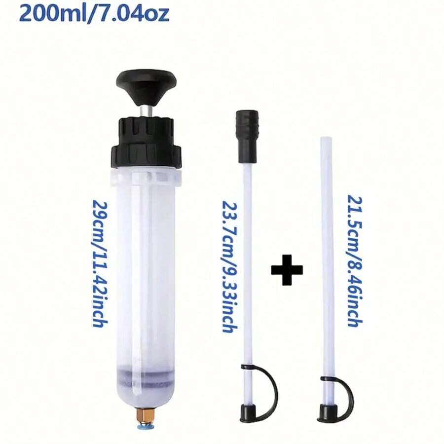 Oil Fluid Extractor Filling Oil Change Syringe Bottle Transfer ...