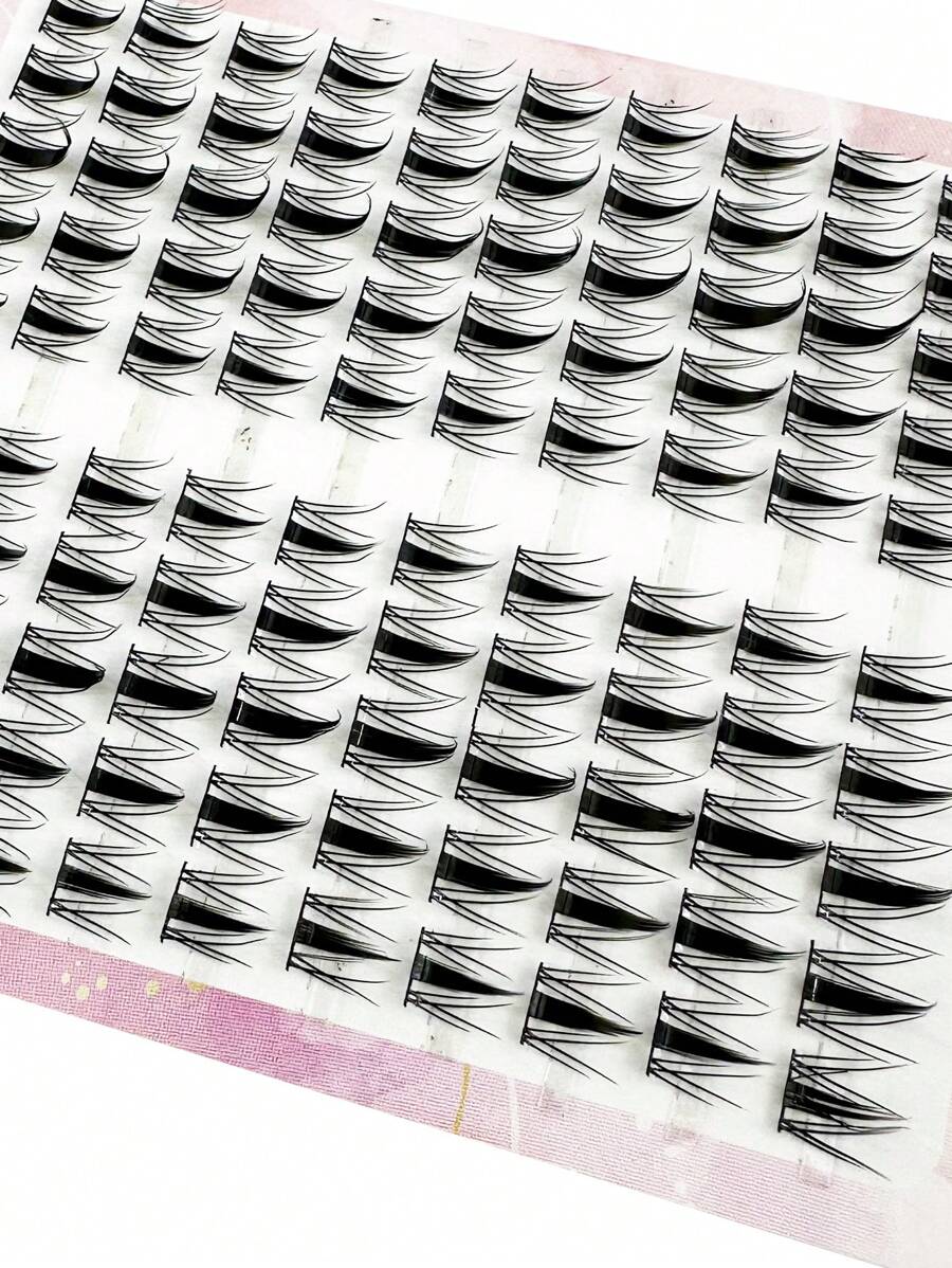10Rows D Curl Manga Lash 12mm Cluster Lashes Fox Cat Cluster Lashes 9 ...