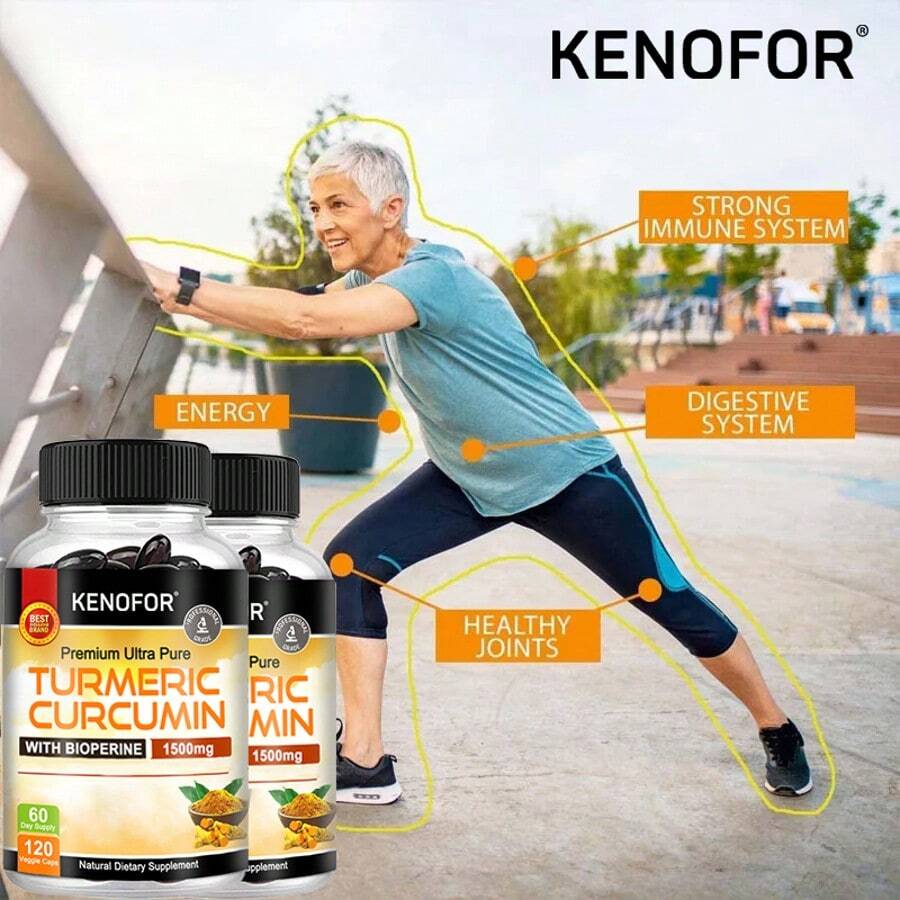 Joint Support - Ultra Potent Turmeric Supplement - With Turmeric Curcumin With Black Pepper ...