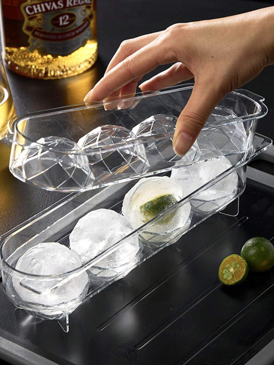Home Ice Box Repeated Use Of Ice Box Mold Transparent Round Ice Mold ...