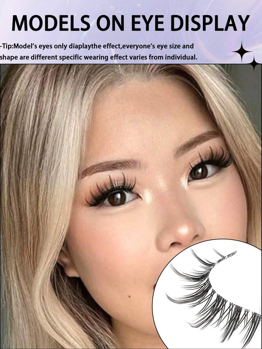 7 Pairs Natural Dense False Eyelashes, Weightlight And No Burden ...