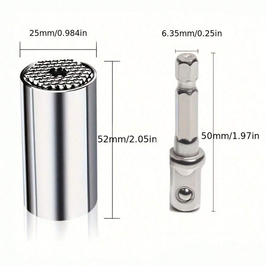 Universal Torque Wrench 7-19mm Hex Multi-Function Socket Tool Set ...