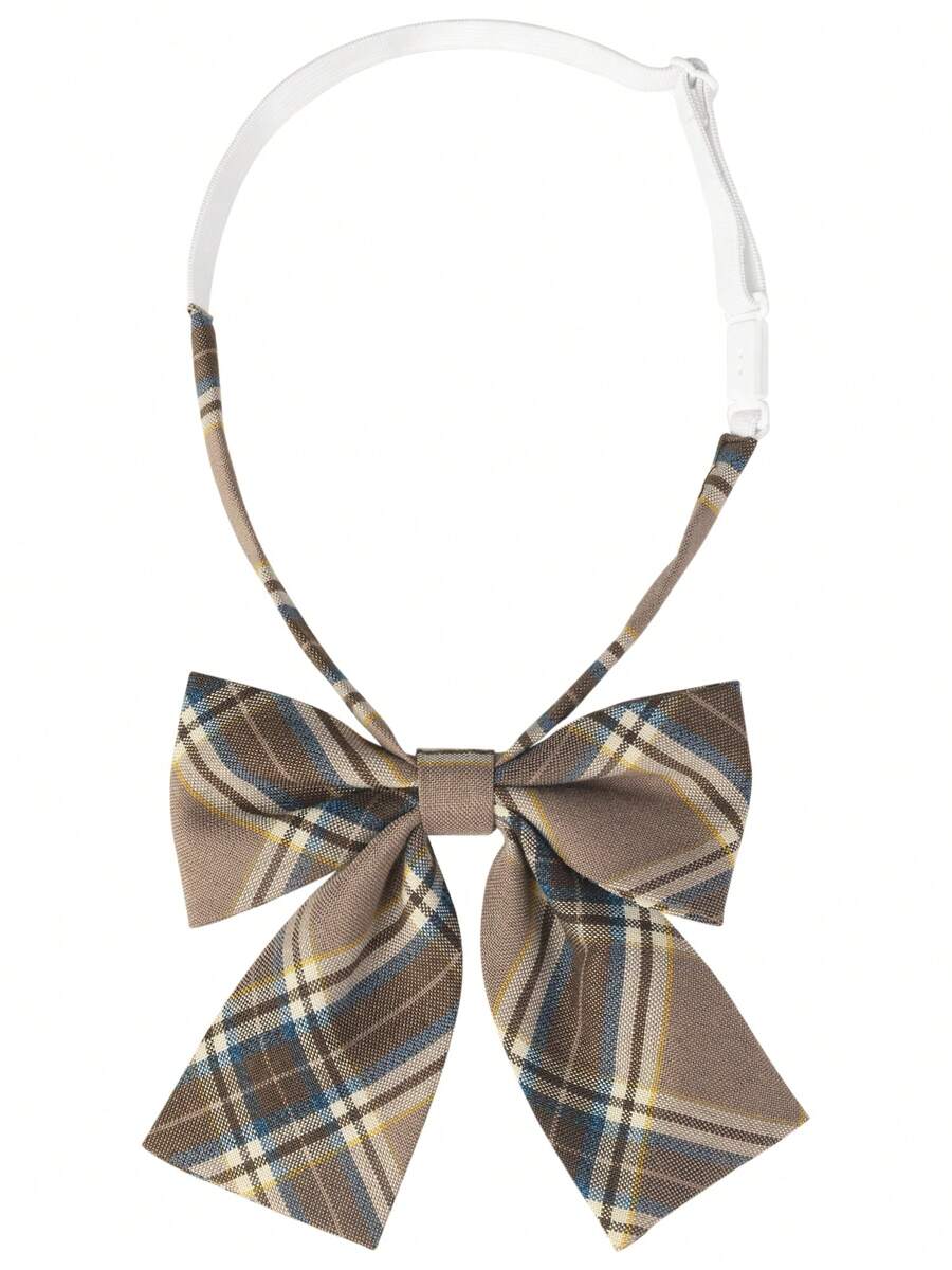 Pre-Tied Bowties Adjustable Colorful Plaid Tartan Checked Bow Ties For ...