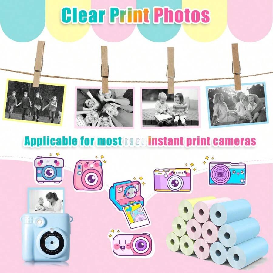 Instant Print Camera Refill Printpapier - Thermische Printpapierrollen ...