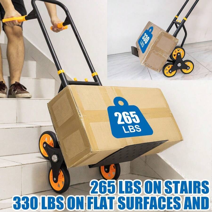 Heavy Duty Stair Climbing Cart 440 Lbs Capacity Hand Truck Dolly W ...