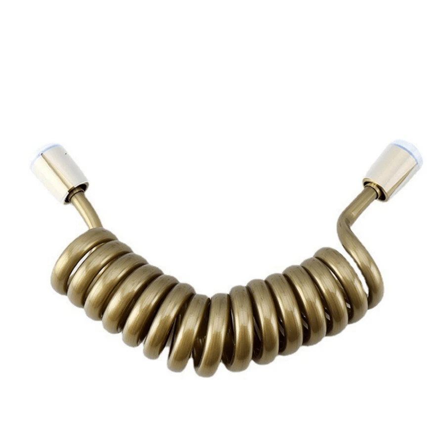 Gold Spring Flexible Retractable Hose For Shower Head Toilet Bidet ...