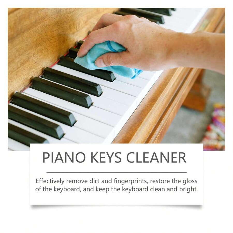 Jue-Fish Piano Key Cleaner Cleans Key Stains Gently And Protects Multi ...