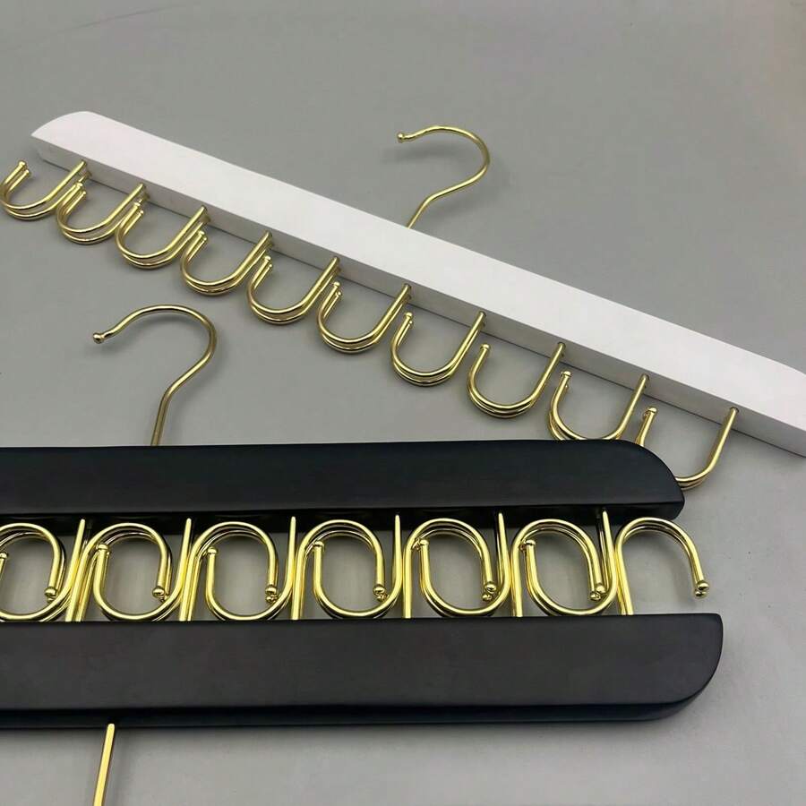 1pc Expandable 20 Hooks Hanger, Nonslip Damage-Free Space Saving Belt ...