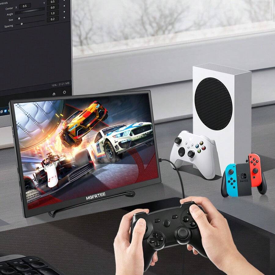 Monitor portatile HGFRTEE da 10,5 pollici 1920 x 1280P FHD IPS Monitor ...