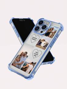 1pc Custom DIY Phone Case, Thickened Electroplated Four-Corner Air ...